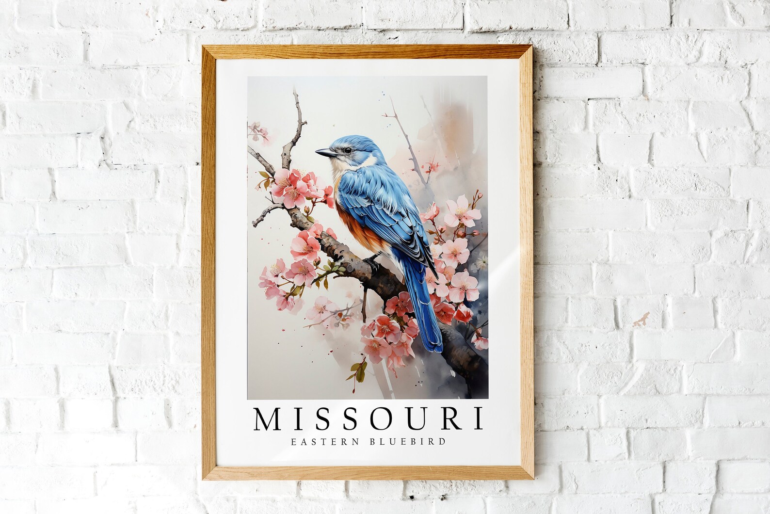 Eastern Bluebird, the State Bird of Missouri, Poster Print, Wall Décor ...