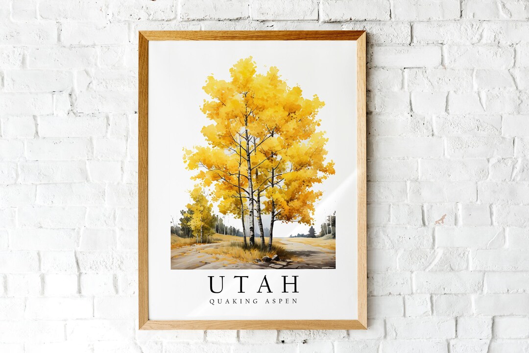Quaking Aspen, the State Tree of Utah, Poster Print, Wall Décor - Etsy