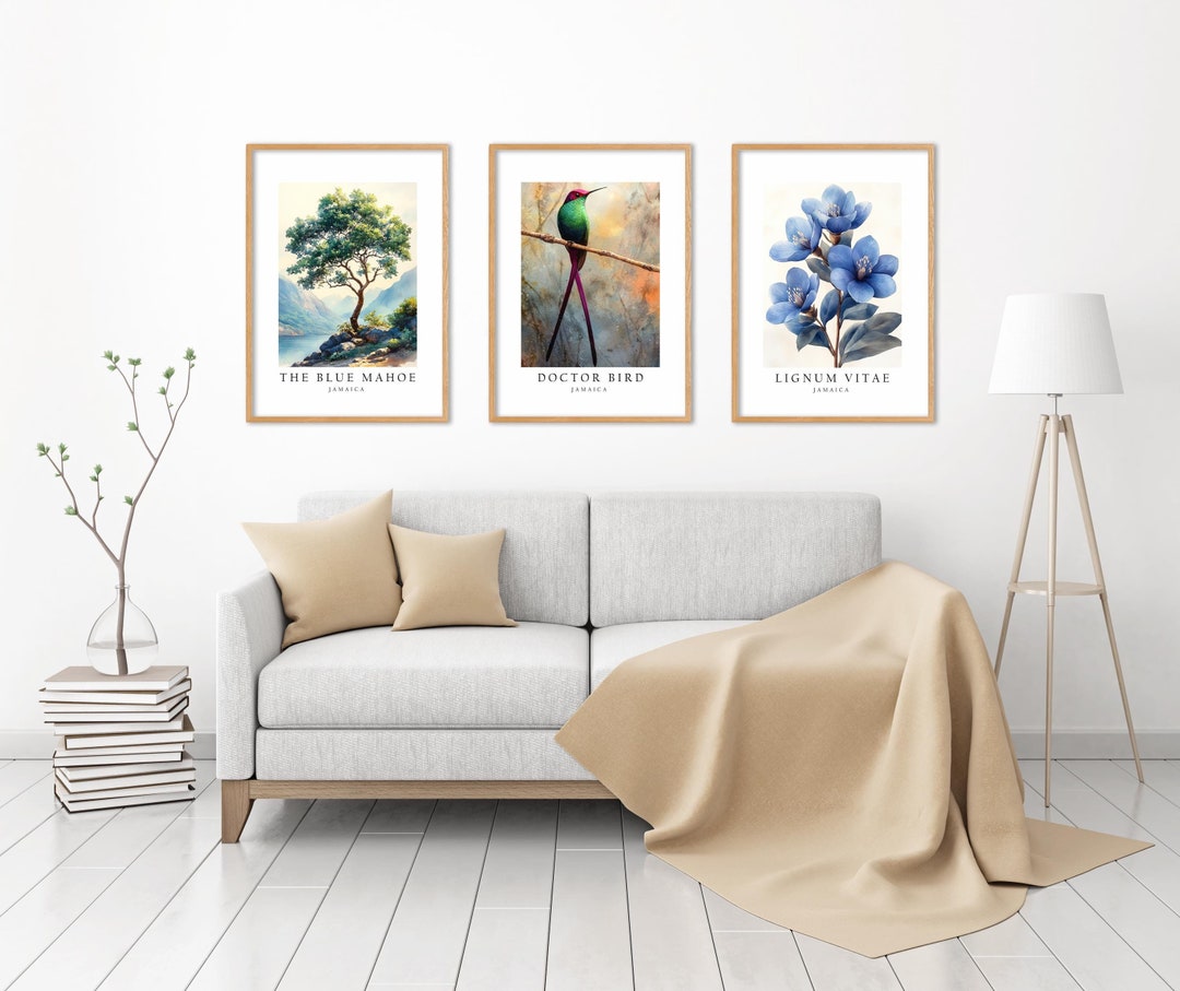 Jamaica National Symbols, the Doctor Bird, Lignum Vitae Flower, Blue ...