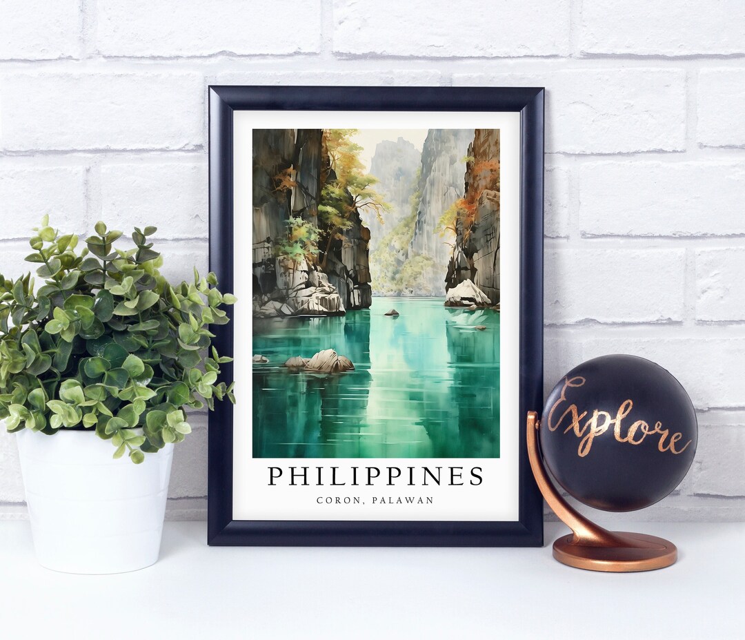 Coron, Palawan in Philippines, Poster Print, Wall Art, Home Décor - Etsy