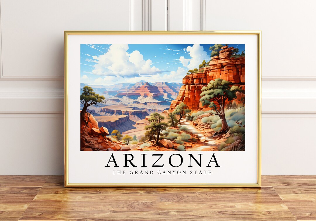 The Grand Canyon State, Arizona, Poster Print, Wall Art, Home Décor - Etsy