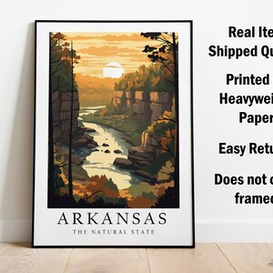 The Natural State, Arkansas, Poster Print, Wall Art, Home Décor - Etsy