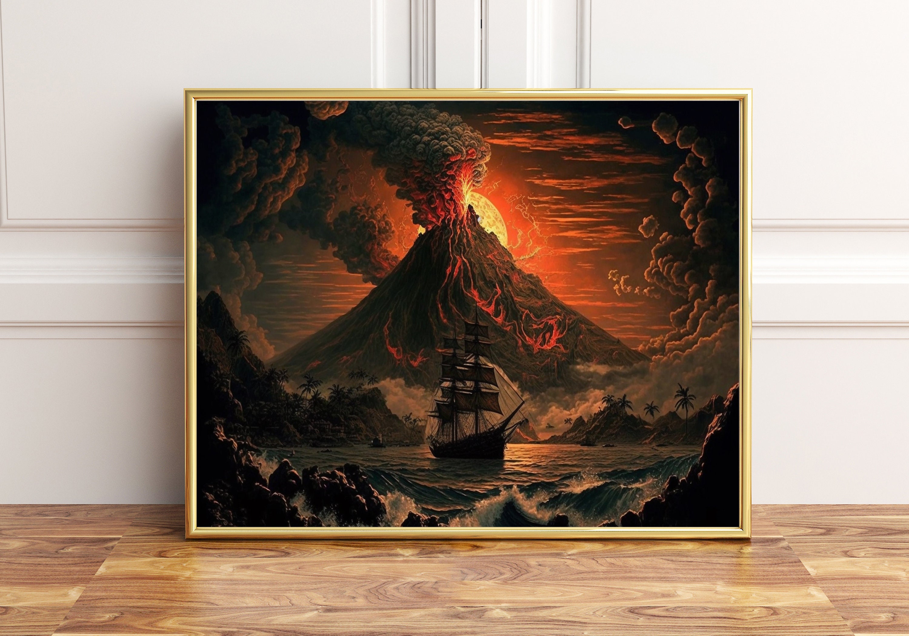 Famous Volcano Painting