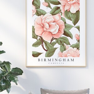 Camellia, the Wild Flower of Birmingham, Poster Print, Wall Décor - Etsy
