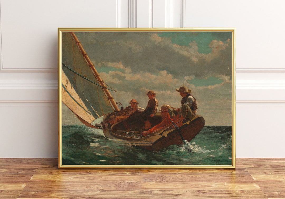 Breezing up A Fair Wind Poster Print Painting Wall Art - Etsy