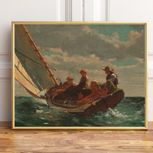 Breezing up A Fair Wind Poster Print Painting, Wall Art Décor - Etsy