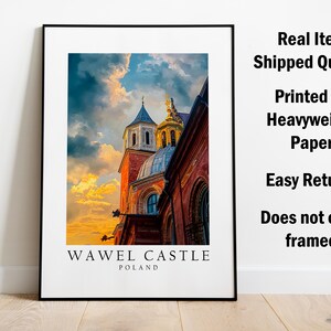 Wawel Royal Castle, Museum in Kraków, Poland, Travel Poster, Art Print ...