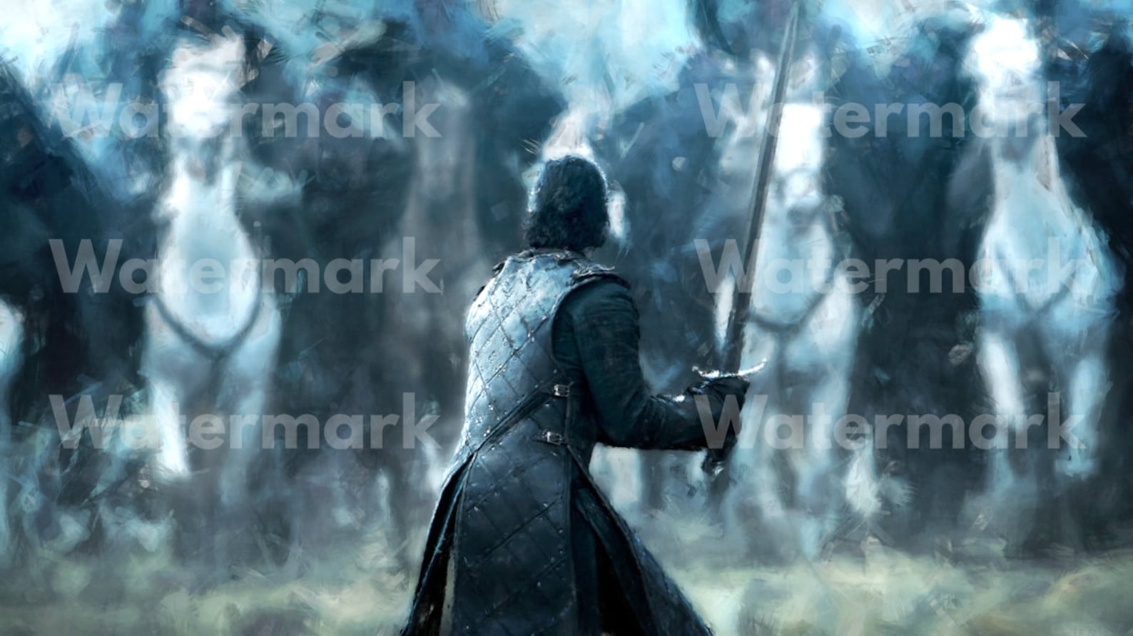 Jon Snow Poster, Game of Thrones, Battle of the Bastards, Print, Wall ...