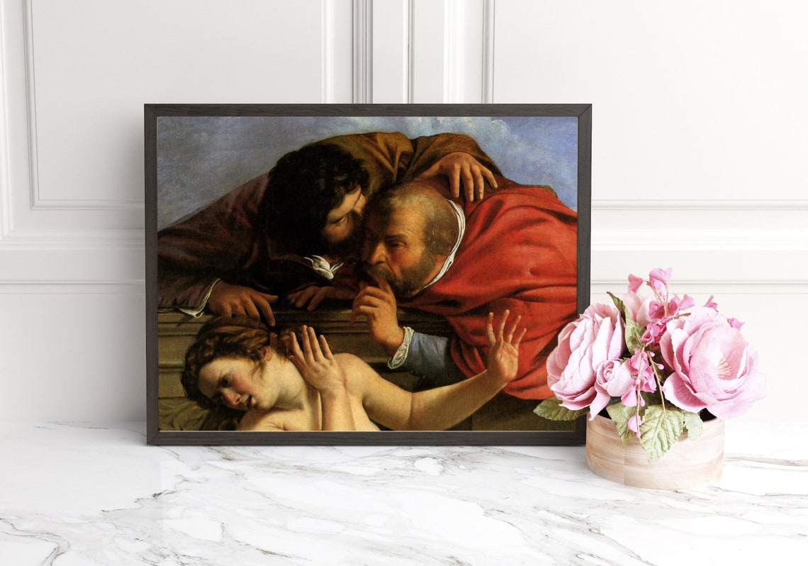 Susanna and the Elders Poster Print Painting Wall Art Décor - Etsy Canada