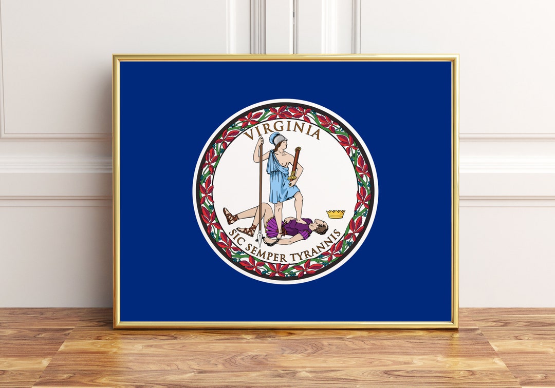 Virginia State Flag, Poster Print, Wall Décor - Etsy