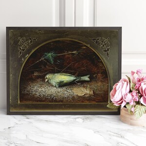 A Dead Linnet, Poster Print Painting, Wall Art Décor - Etsy