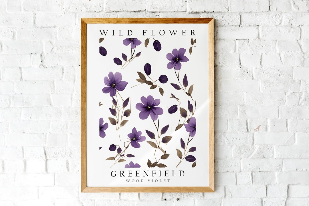 Wood Violet, the Wild Flower of Greenfield, Poster Print, Wall Décor - Etsy