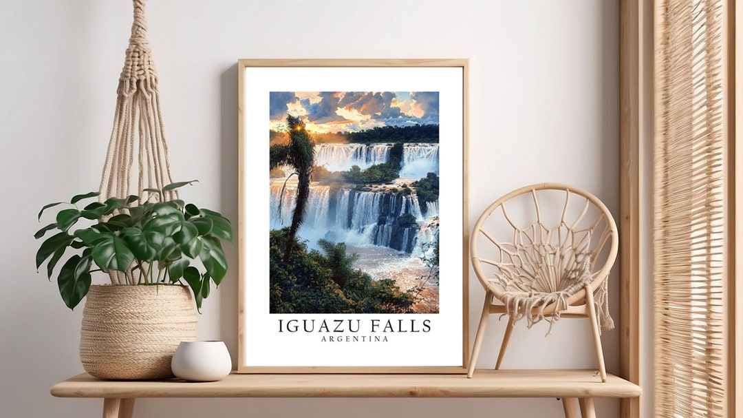 Iguazu Falls, Argentina, Travel Poster, Art Print, Wall Décor - Etsy