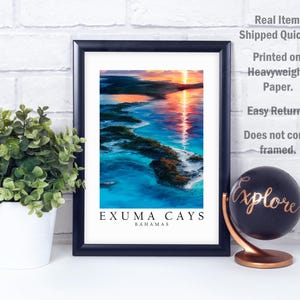 Exuma Cays, Bahamas, Travel Poster, Art Print, Wall Décor - Etsy