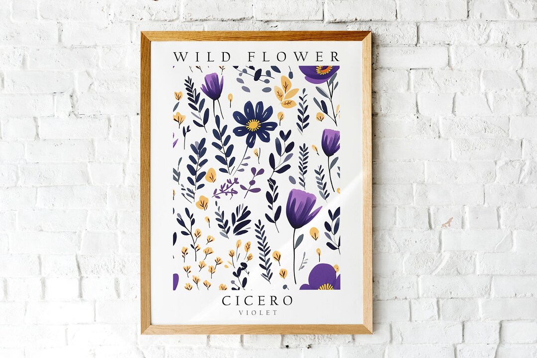 Violet, the Wild Flower of Cicero, Poster Print, Wall Décor - Etsy