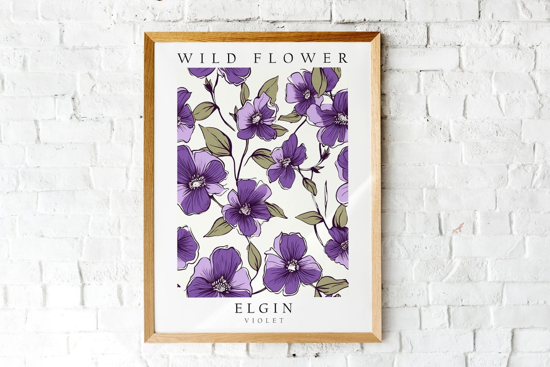 Violet, the Wild Flower of Elgin, Poster Print, Wall Décor - Etsy