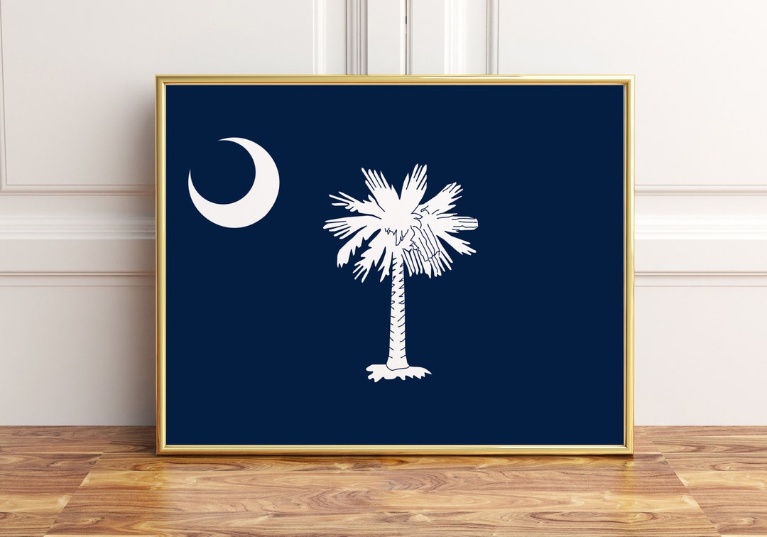 South Carolina State Flag, Poster Print, Wall Décor - Etsy