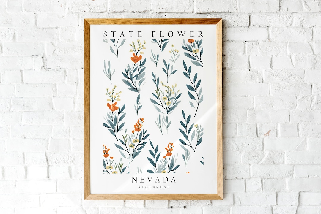 Sagebrush, Nevada State Flower, Poster Print, Wall Décor - Etsy