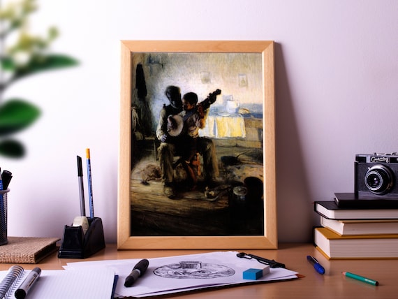 The Banjo Lesson Poster Print Painting by Henry Ossawa Tanner - Etsy