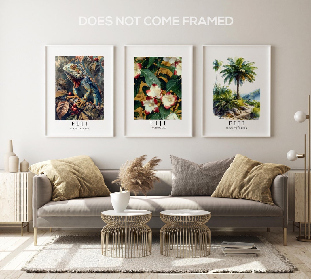 Fiji National Symbols, the Banded Iguana, Tagimoucia Flower, Black Tree ...