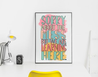 Sorry About the Mess - Etsy