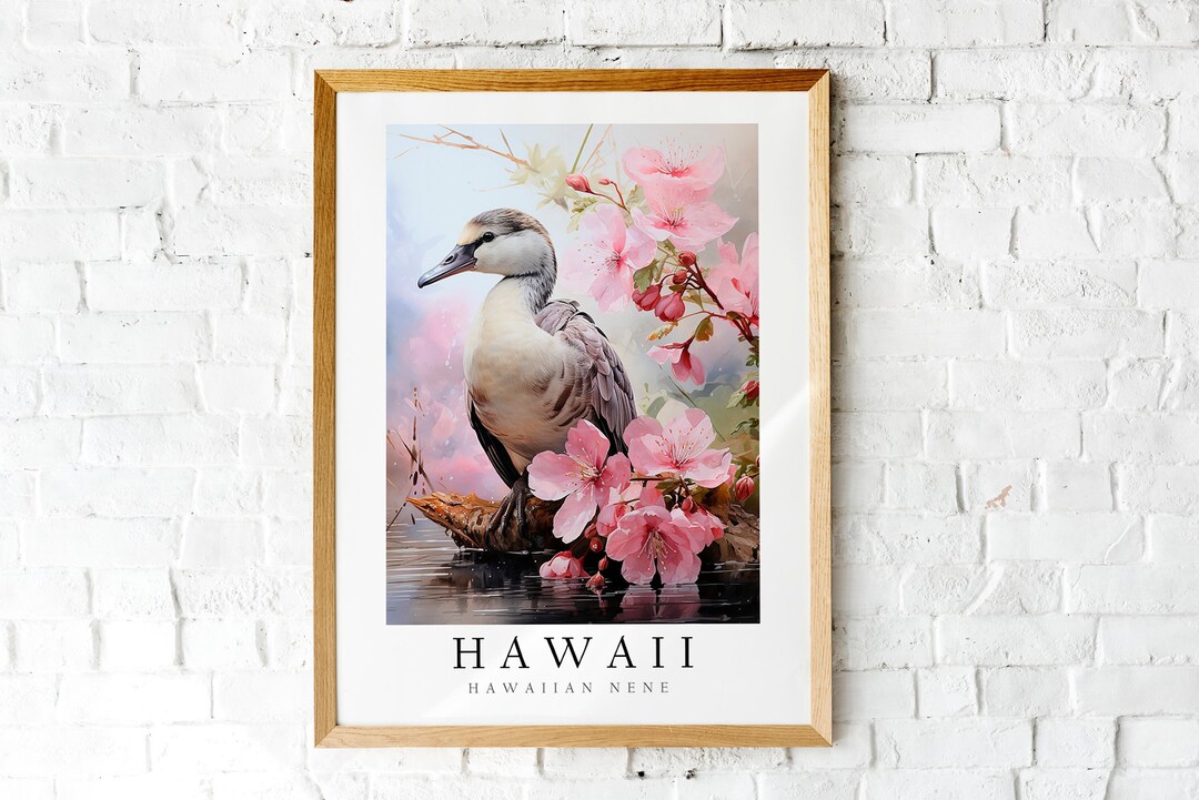 Nene, the State Bird of Hawaii, Poster Print, Wall Décor - Etsy