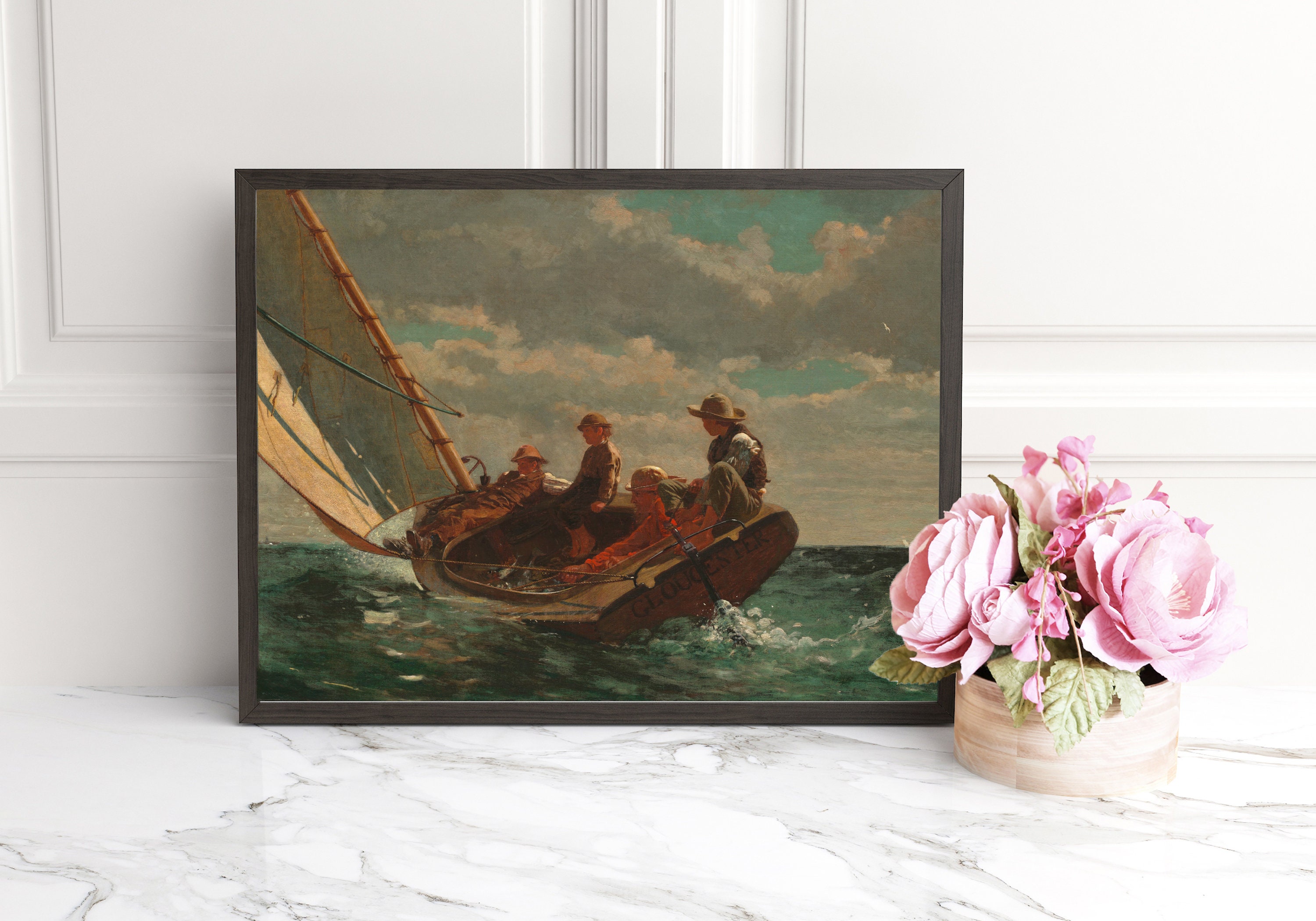 Breezing up A Fair Wind Poster Print Painting Wall Art - Etsy