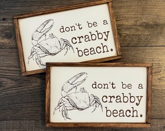 Don T Be Crabby - Etsy