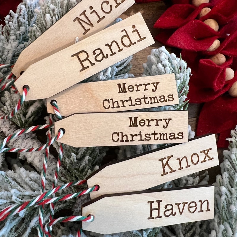 Mini Christmas Tags - Etsy