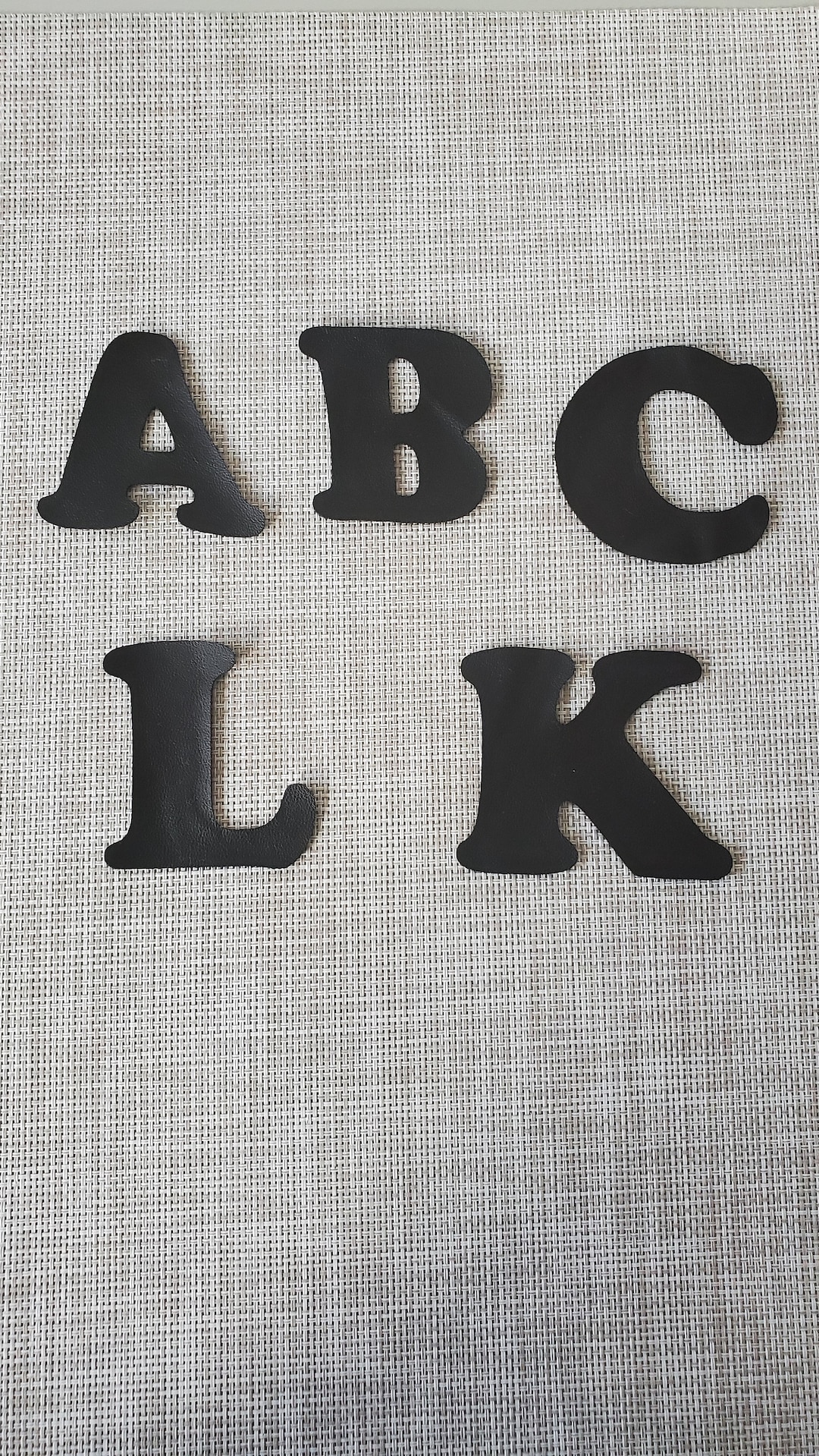 Alphabet Letter, Faux Leather Shapes Letters, Leather Letters for ...