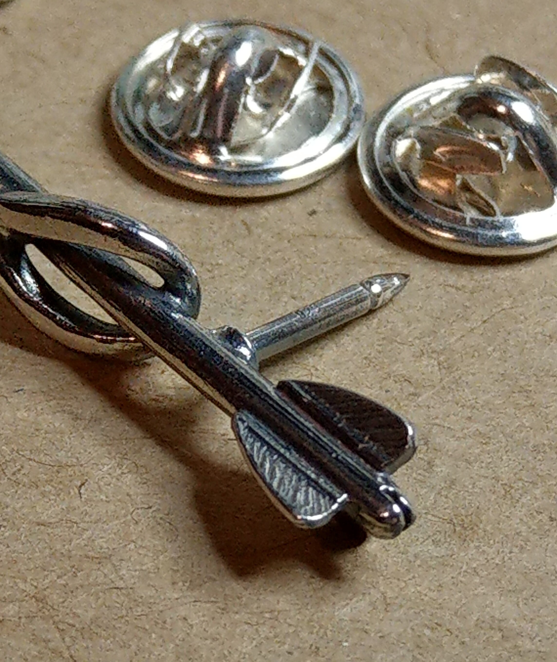 Sterling Silver Infinity Arrow Pin Badge Infinity Symbol - Etsy UK