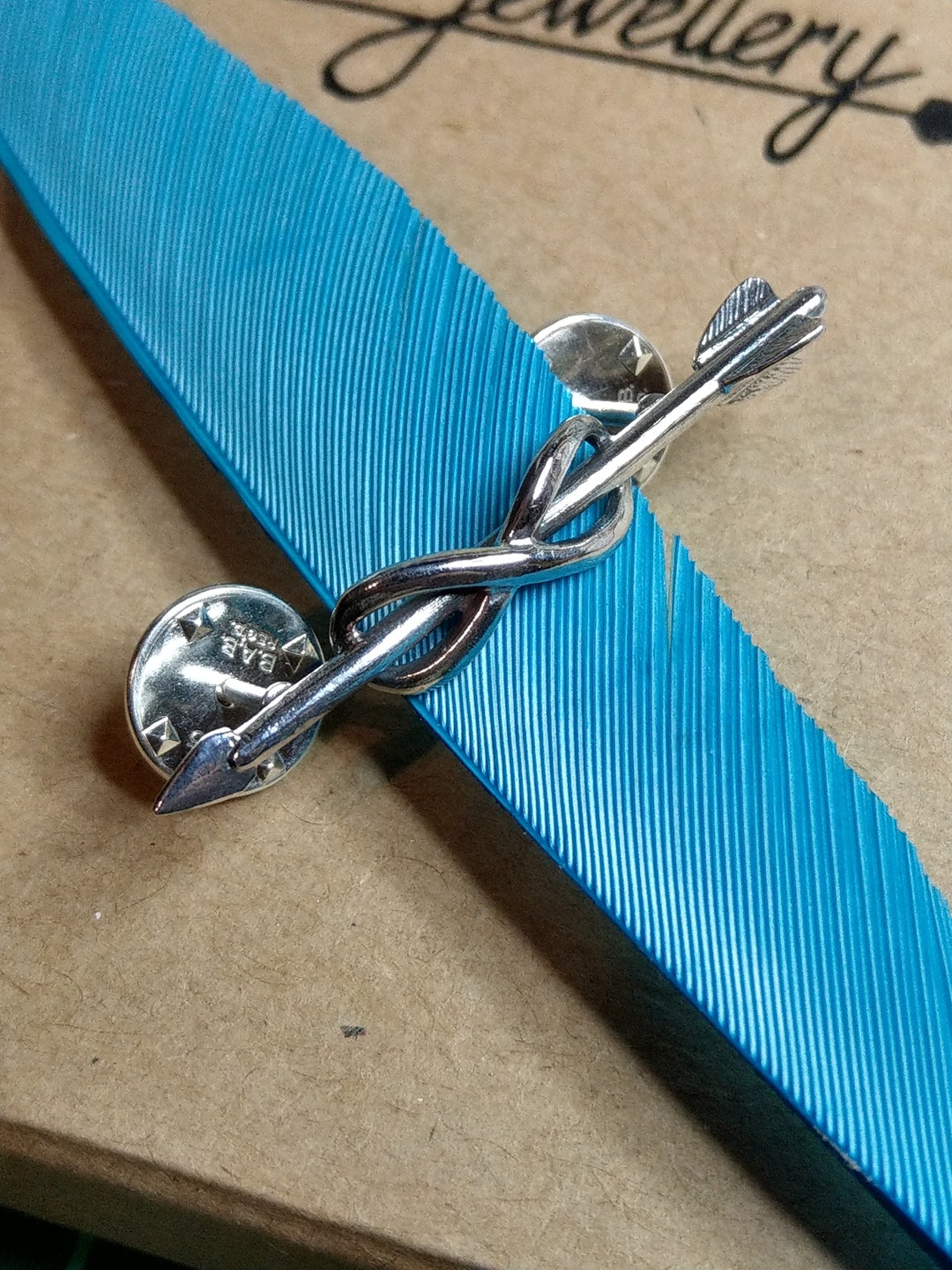 Sterling Silver Infinity Arrow Pin Badge, Infinity Symbol, Infinite ...