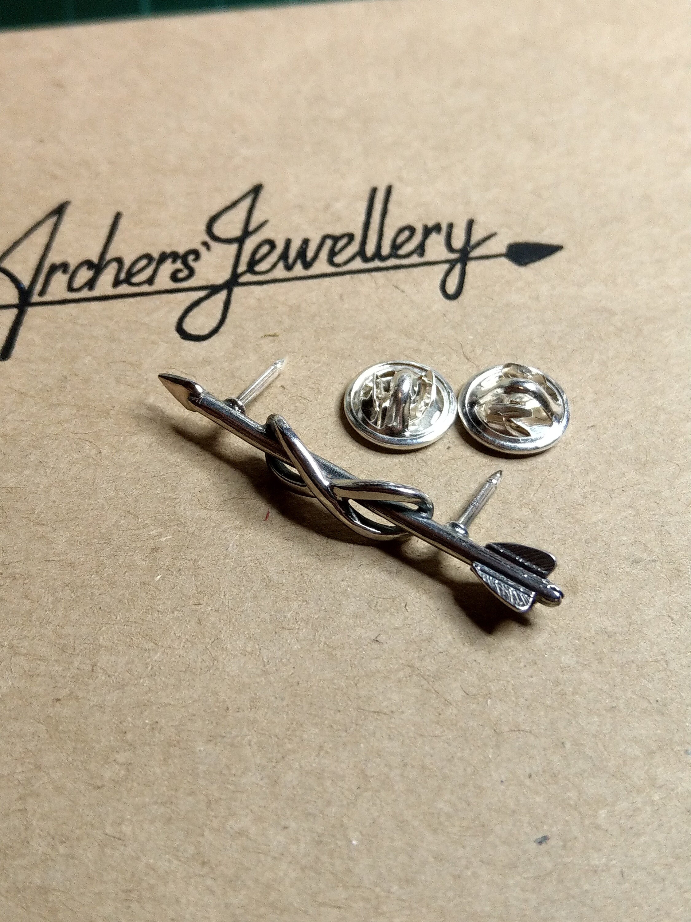 Sterling Silver Infinity Arrow Pin Badge Infinity Symbol - Etsy UK