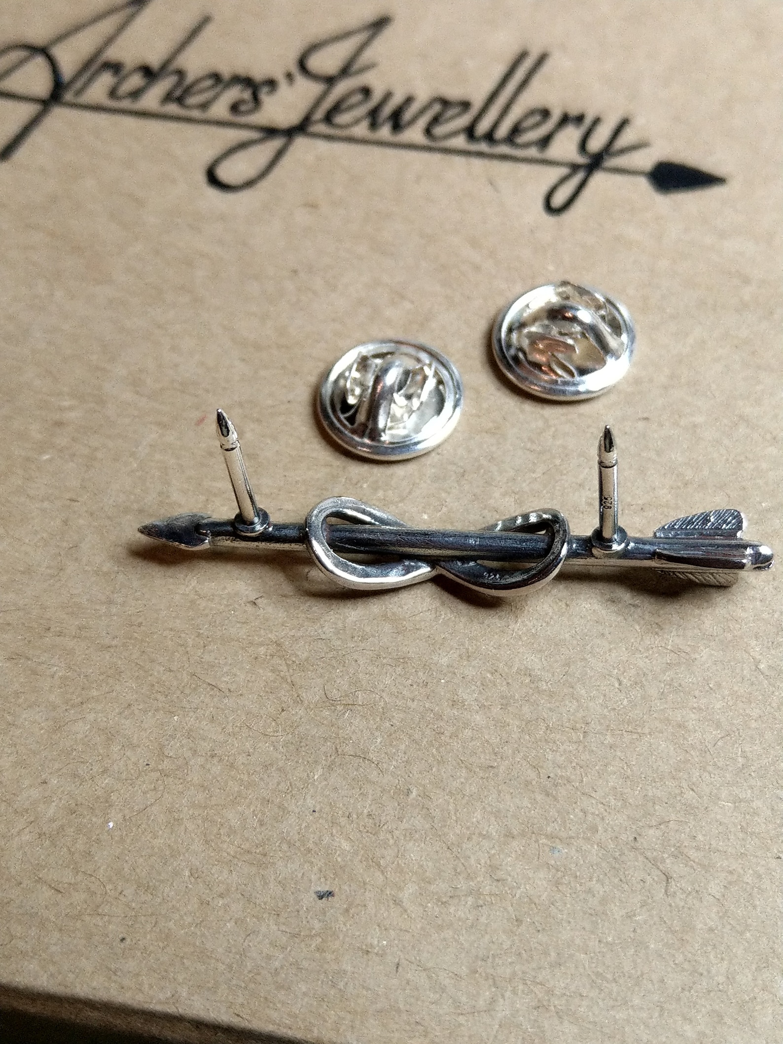 Sterling Silver Infinity Arrow Pin Badge Infinity Symbol - Etsy UK