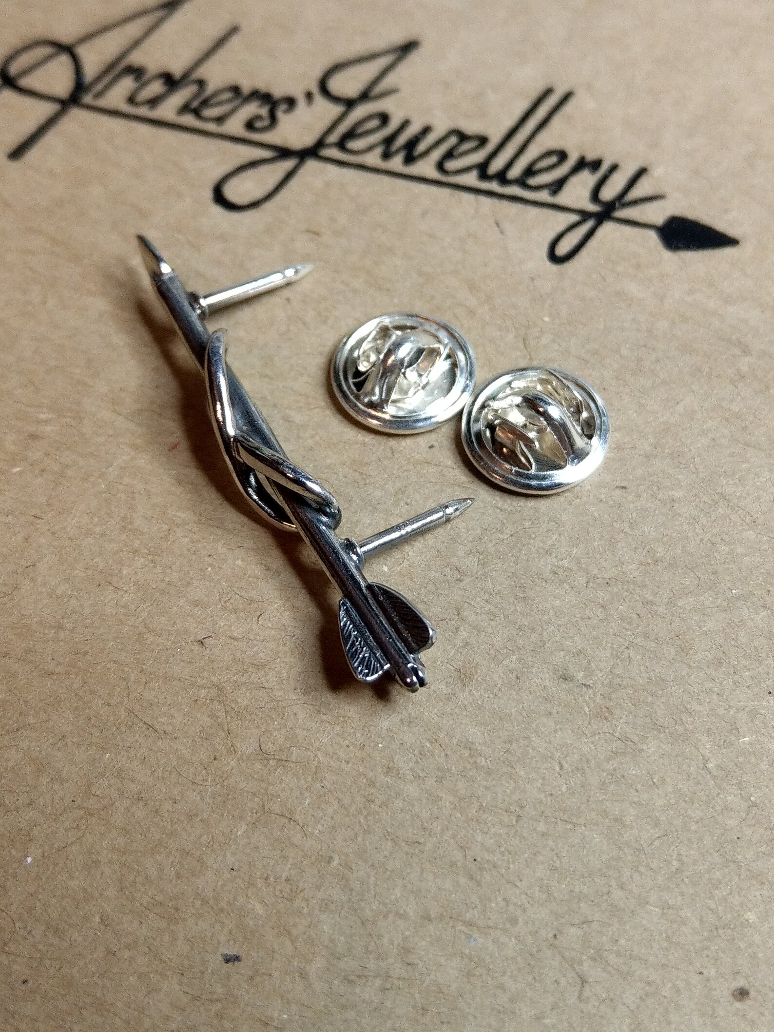 Sterling Silver Infinity Arrow Pin Badge Infinity Symbol - Etsy UK