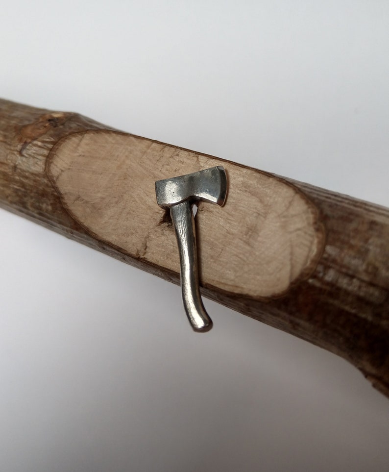 Silver Hand Axe Pin Badge, Axe Pin Badge, Silver Axe, Bushcraft ...