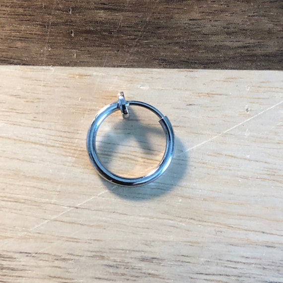 Steel Snap on Non Piercing Faux Septum Ring Body Piercing - Etsy