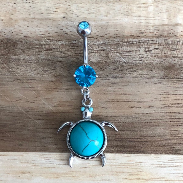 Turtle Belly Button - Etsy