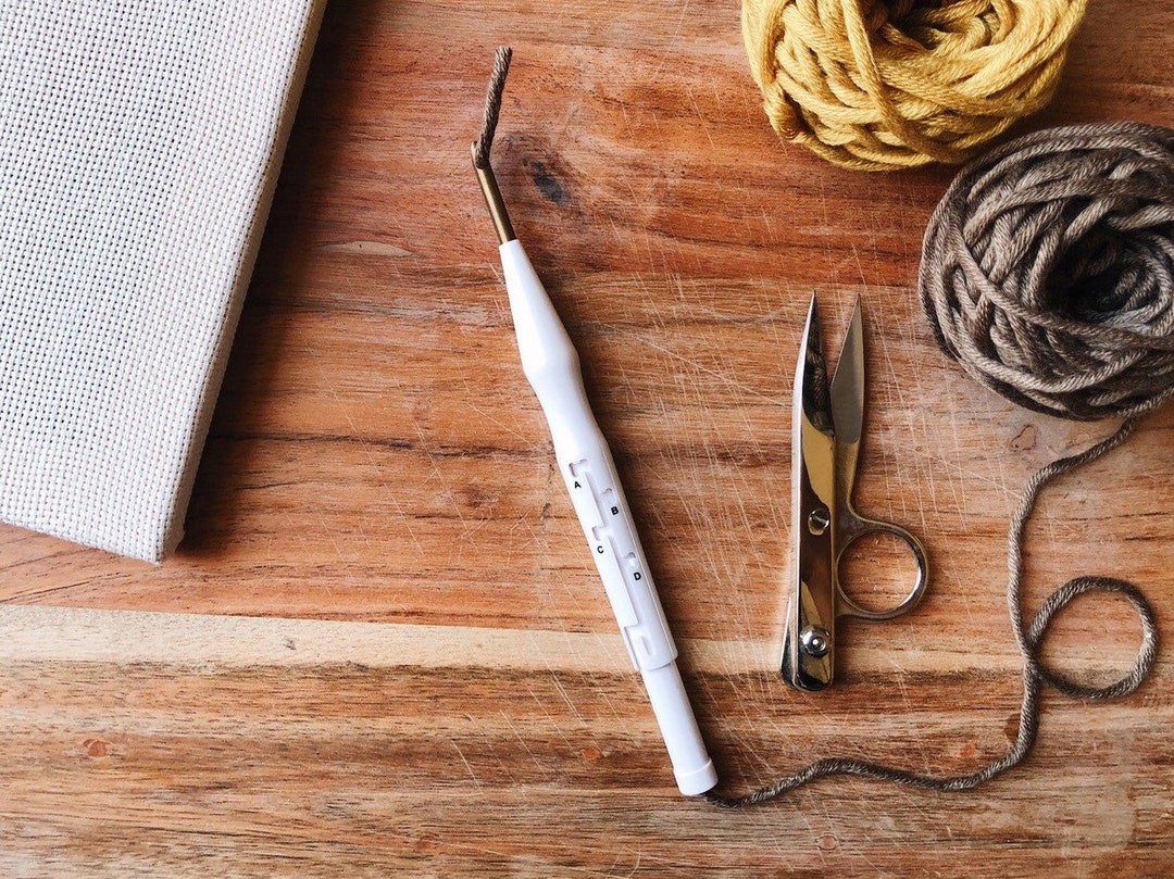 Adjustable Punch Needle Tool for Rug Making (includes a PDF Instruction ...