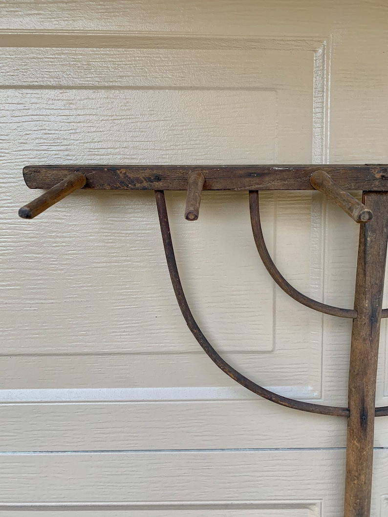 Antique Early 20th Century Hand Made Wooden Hay Rake - Etsy
