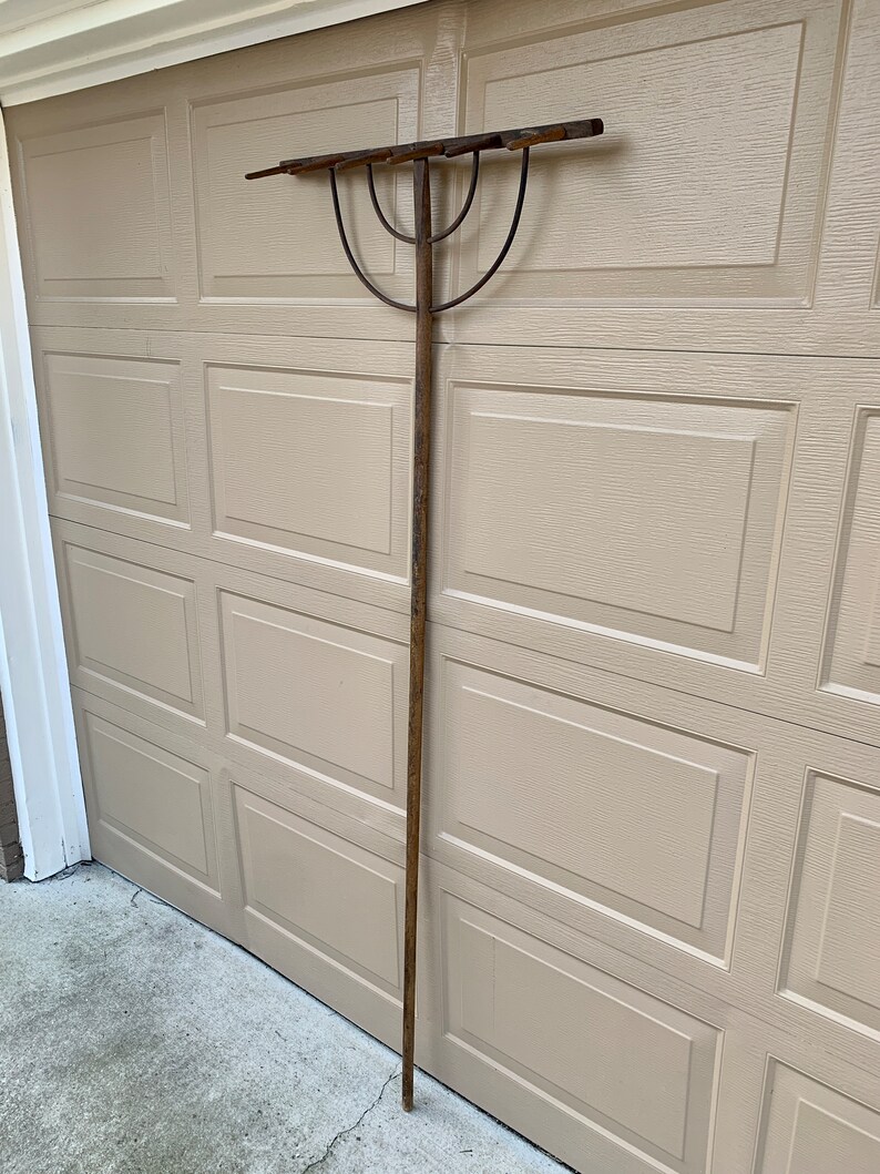 Antique Early 20th Century Hand Made Wooden Hay Rake - Etsy