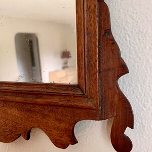 Antique Early American Chippendale Mahogany Mirror Late 18th - Etsy