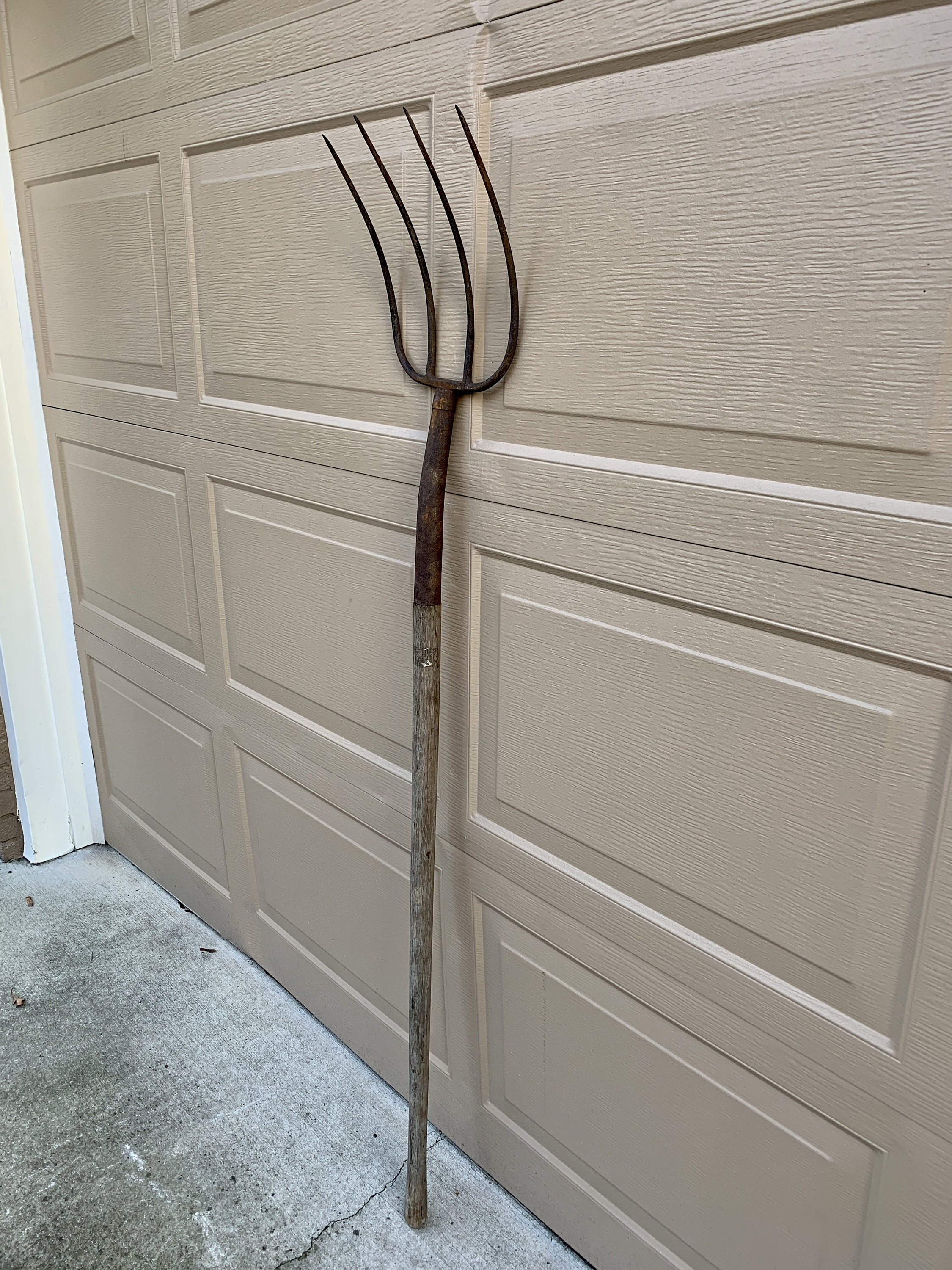 Early 20th Century Wooden and Iron Pitchfork Garden Tool - Etsy