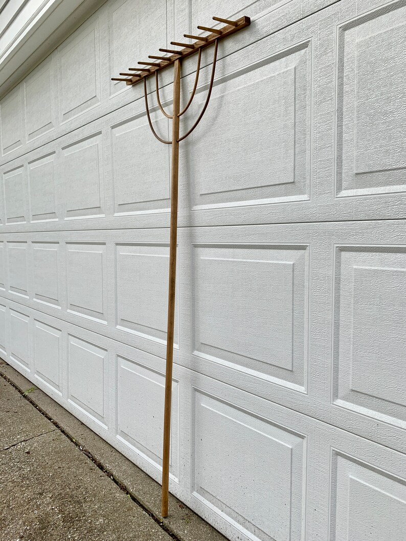 Antique Early 20th Century Hand Made Wooden Hay Rake - Etsy
