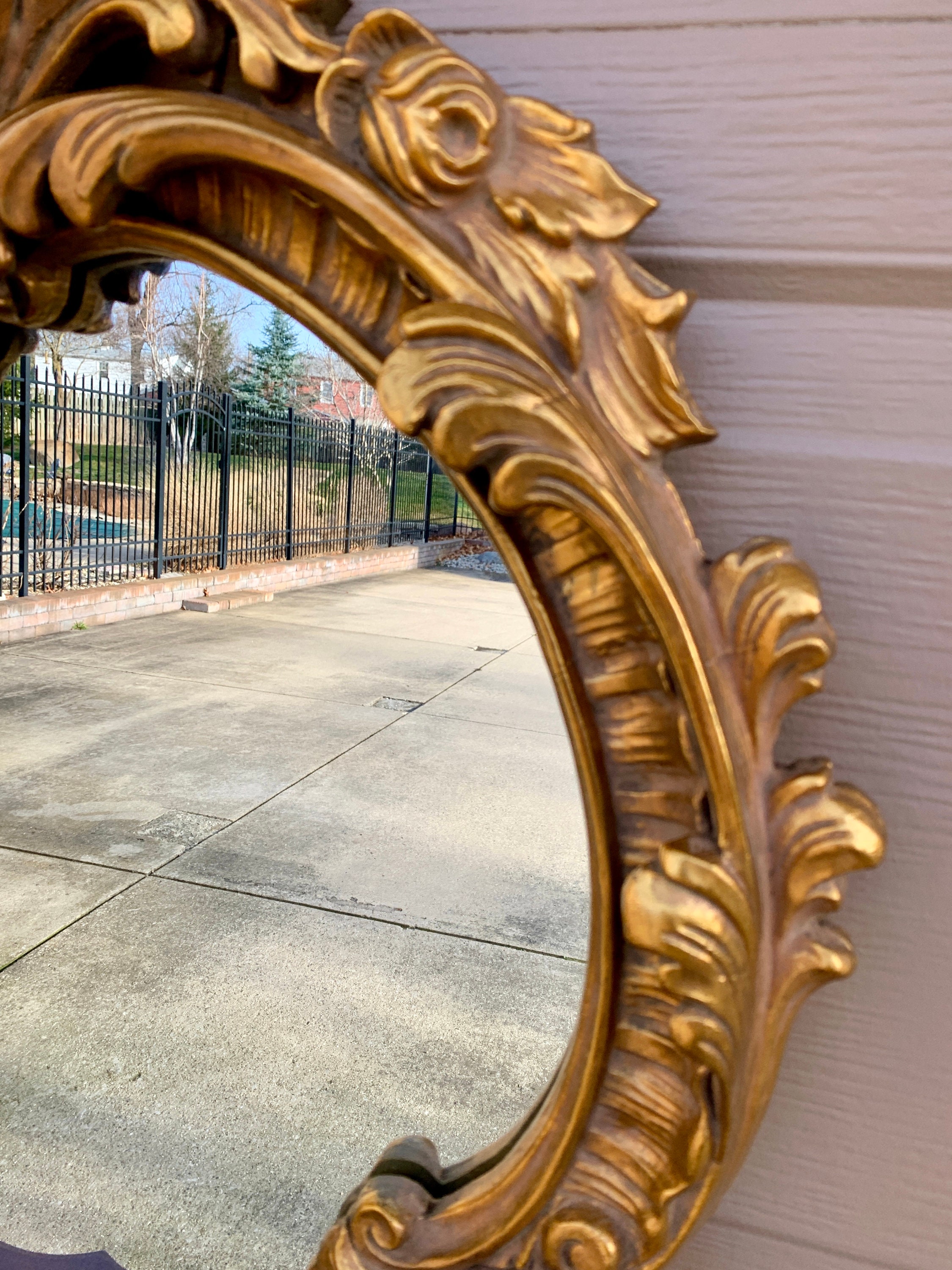 Louis XV Cartouche Rococo Baroque Gilt Wood Mirror - Etsy