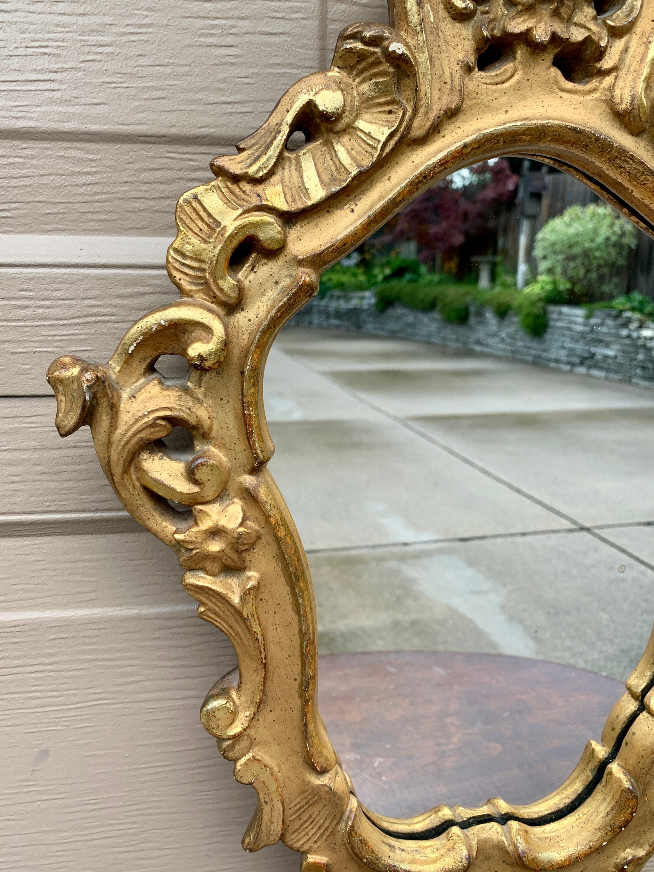 Italian Borghese Rococo Baroque Gilt Wood Mirror - Etsy