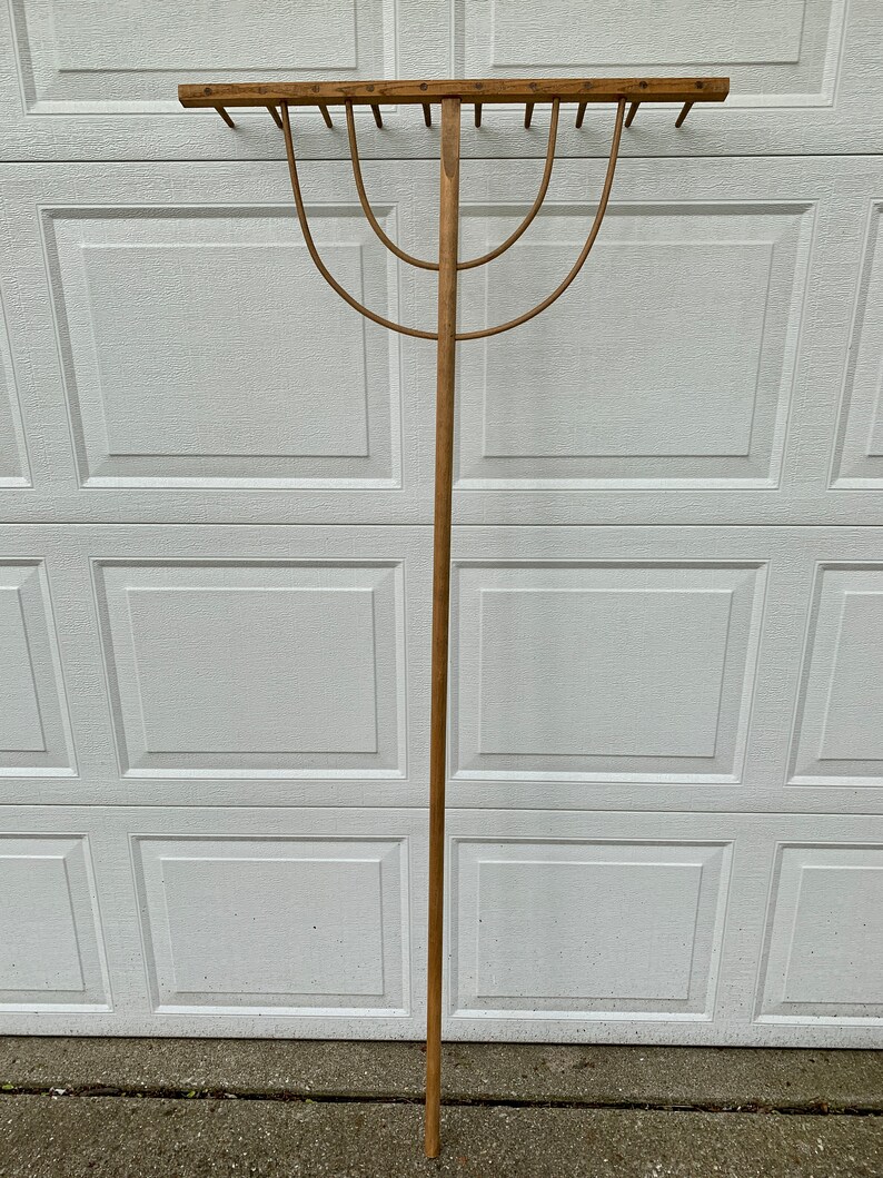 Antique Early 20th Century Hand Made Wooden Hay Rake - Etsy