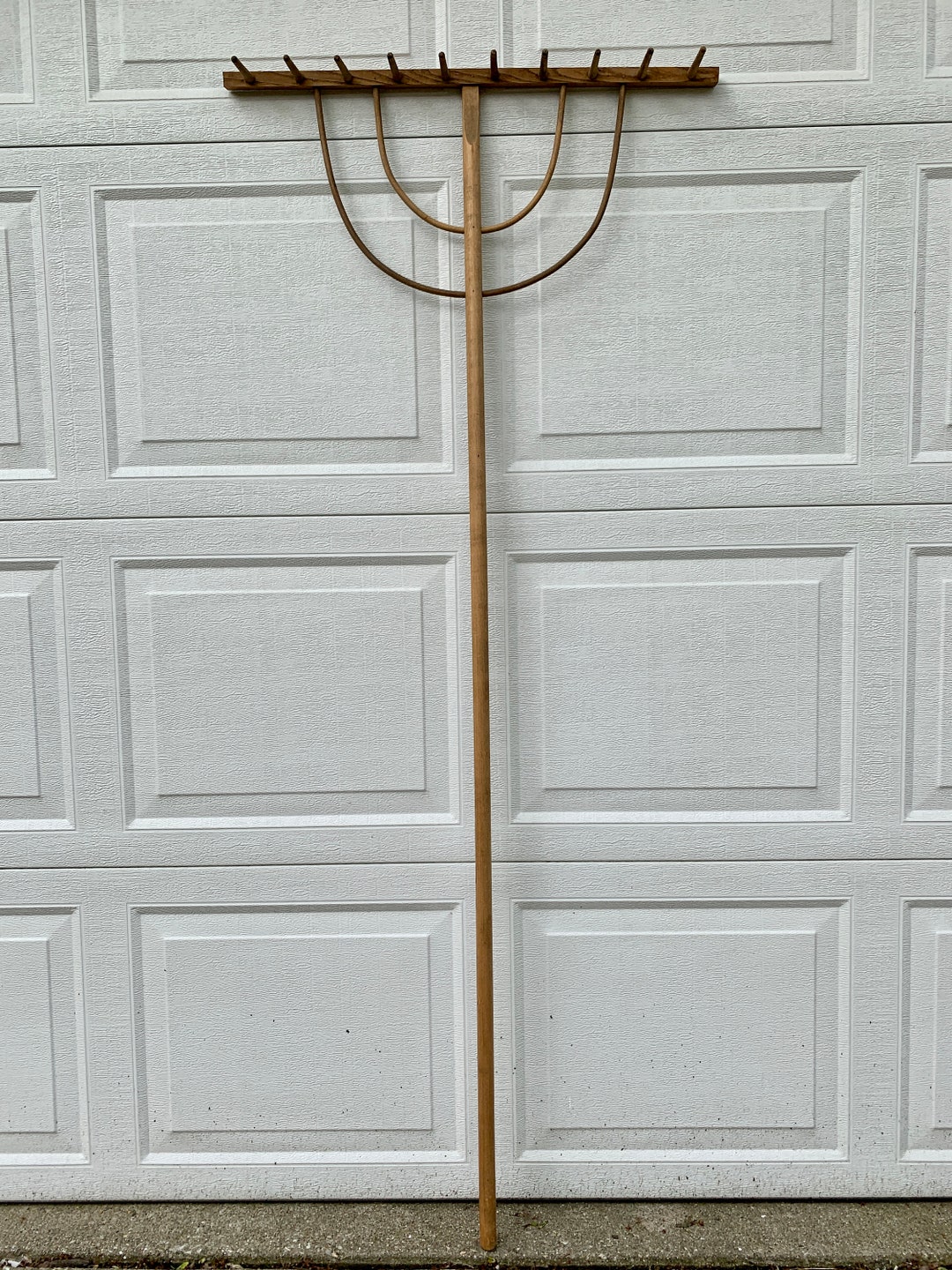 Antique Early 20th Century Hand Made Wooden Hay Rake - Etsy