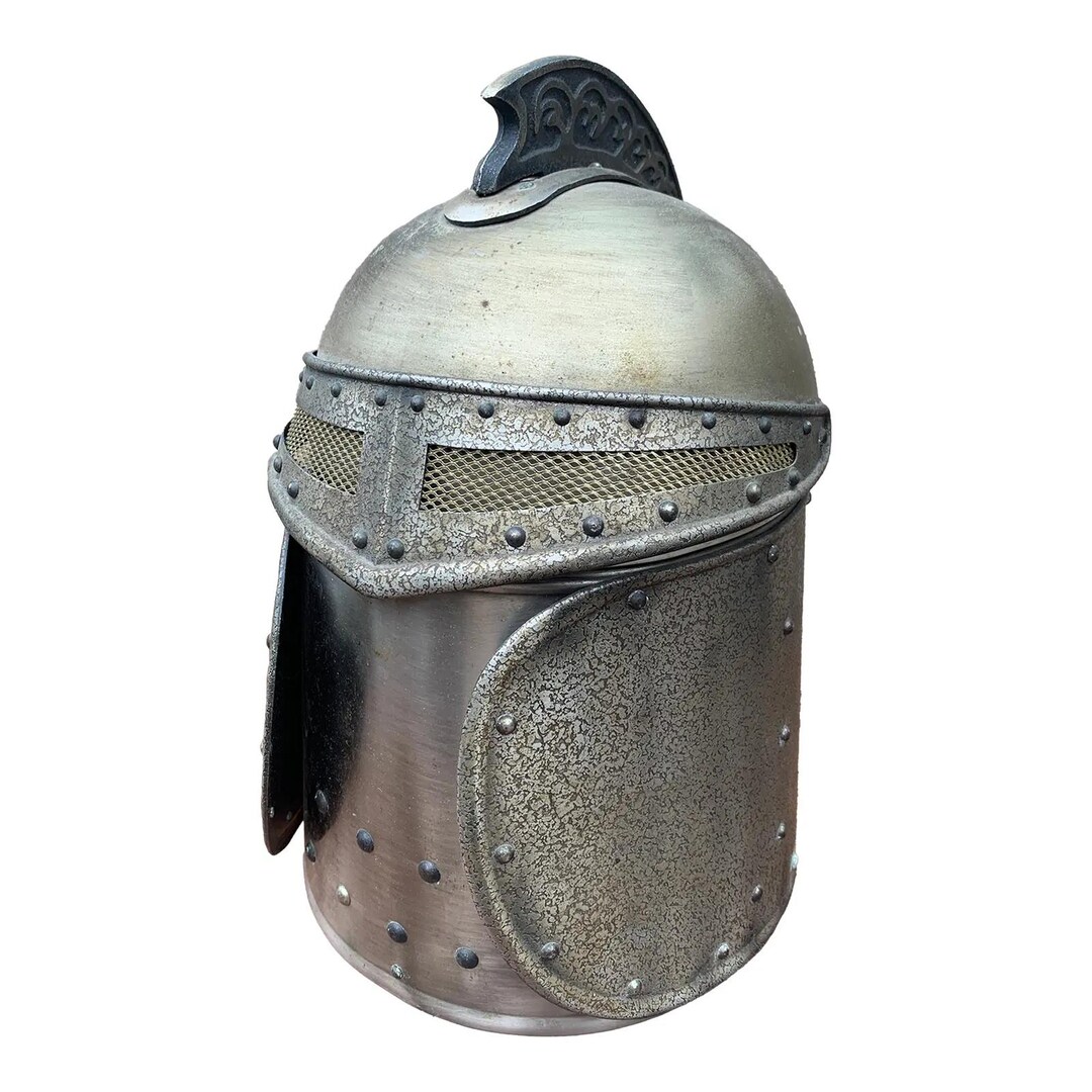 English Country Pewter Knight's Helmet Ice Bucket - Etsy