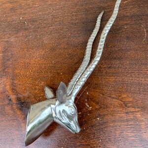 Aluminum Wall Mounted Antelope Head - Etsy